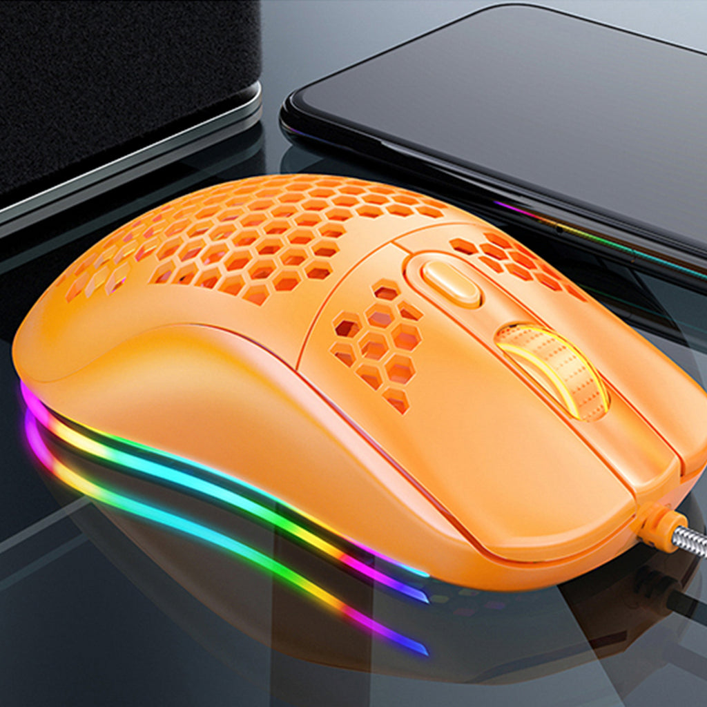 YINDIAO G7 Wired Gaming Mouse 7200DPI RGB Backlight Computer Mouse Hon – gearweek